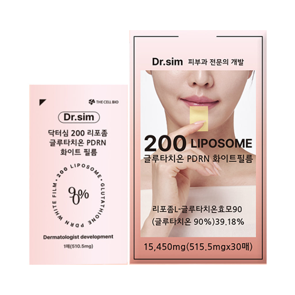 [THE CELL LAB] BIO Dr.Sim Liposome Glutathione PDRN White Film - 1pack ...